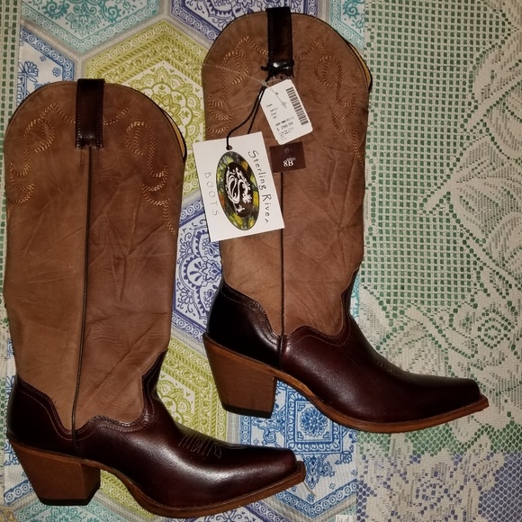 Sterling Rivers | Shoes | New Sterling Rivers Cowgirl Boots Womens Snip ...